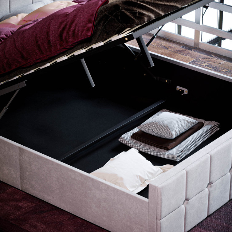 Etta Avenue Connell Upholstered Ottoman Bed Reviews Wayfair.ie